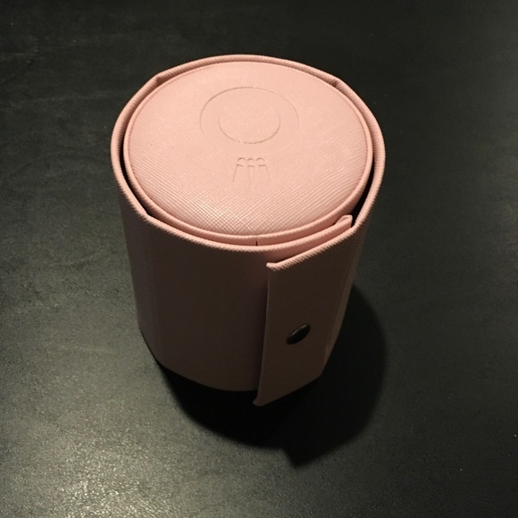 Pandora | Jewelry | Pandora Round Jewelry Box Pink Faux Leather ...